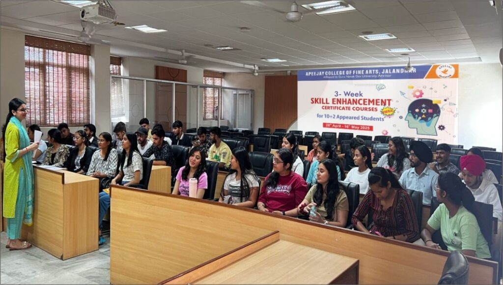 Apeejay College of Fine Arts Launches Skill Enhancement Classes for ...